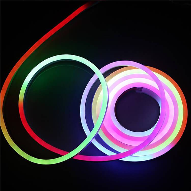 AC 110V / 220V IP65 High Voltage RGB Color Changing Neon Strip Light w ...