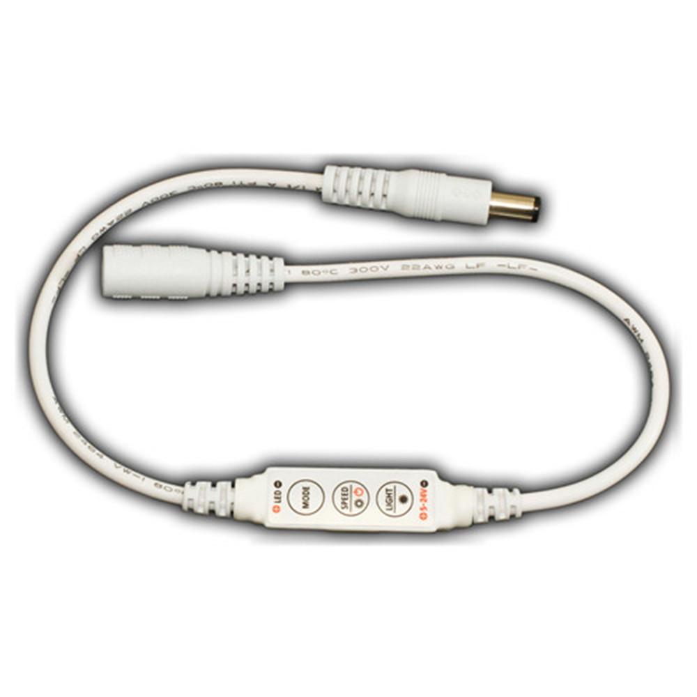 DC 12V-24V 12A Push-Button Inline Mini Dimmer – LEDStrips8