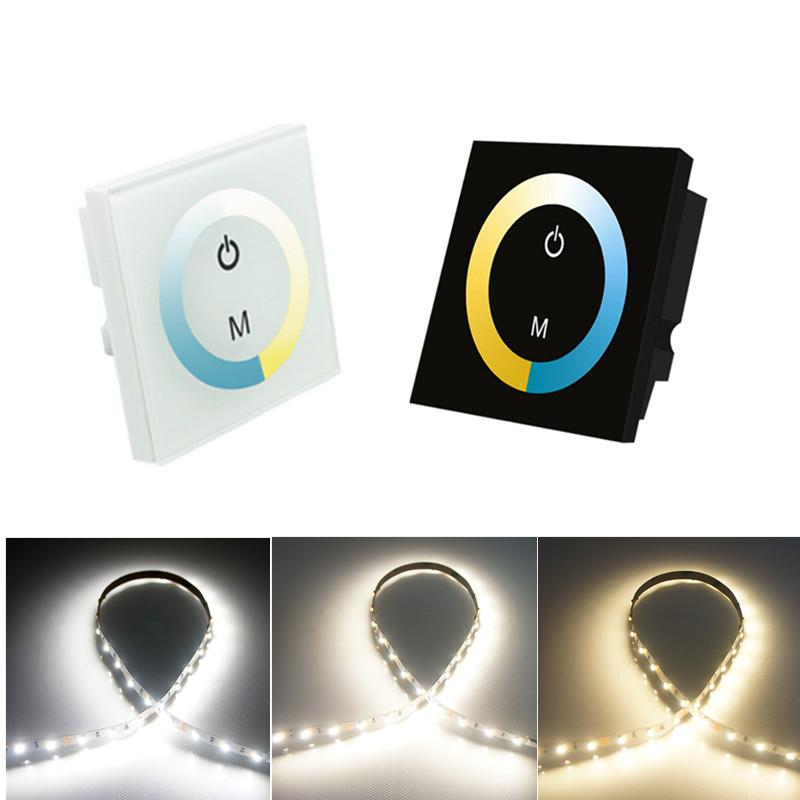 12V-24V DC TM07 Wall Panel Touchable Color Ring LED Controller for Dua ...